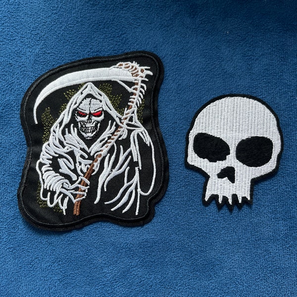 Skull Backpack Patch - Etsy