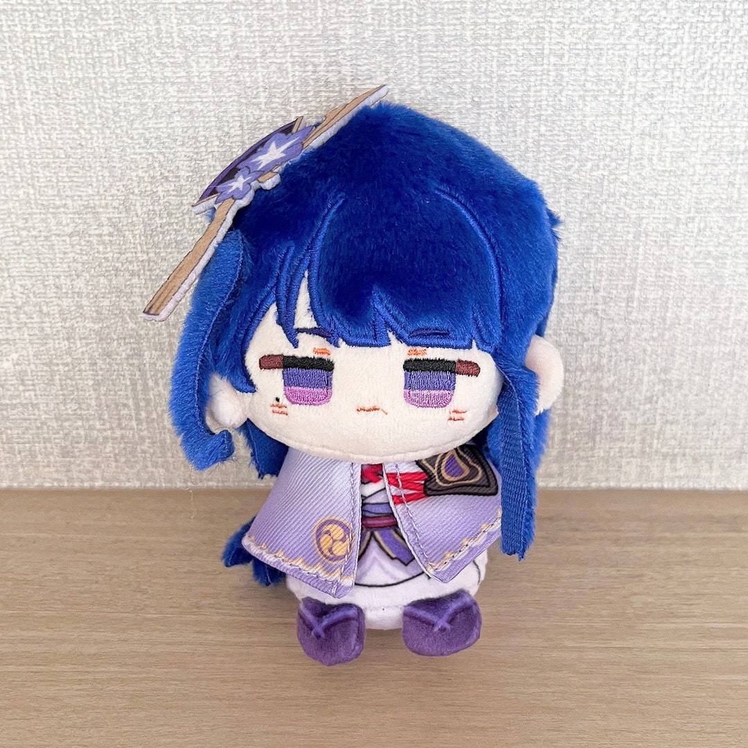 Genshin Impact Raiden Shogun Plushies Keychain, Handmade Genshin Raiden ...