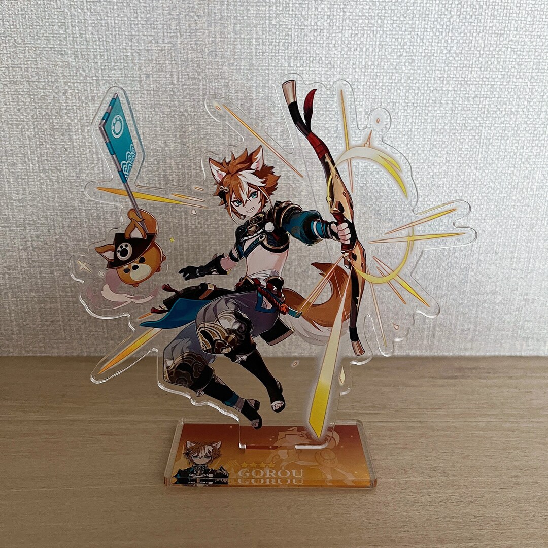 Genshin Impact Gorou Acrylic Stand, Genshin Gorou Action Figure Standee ...