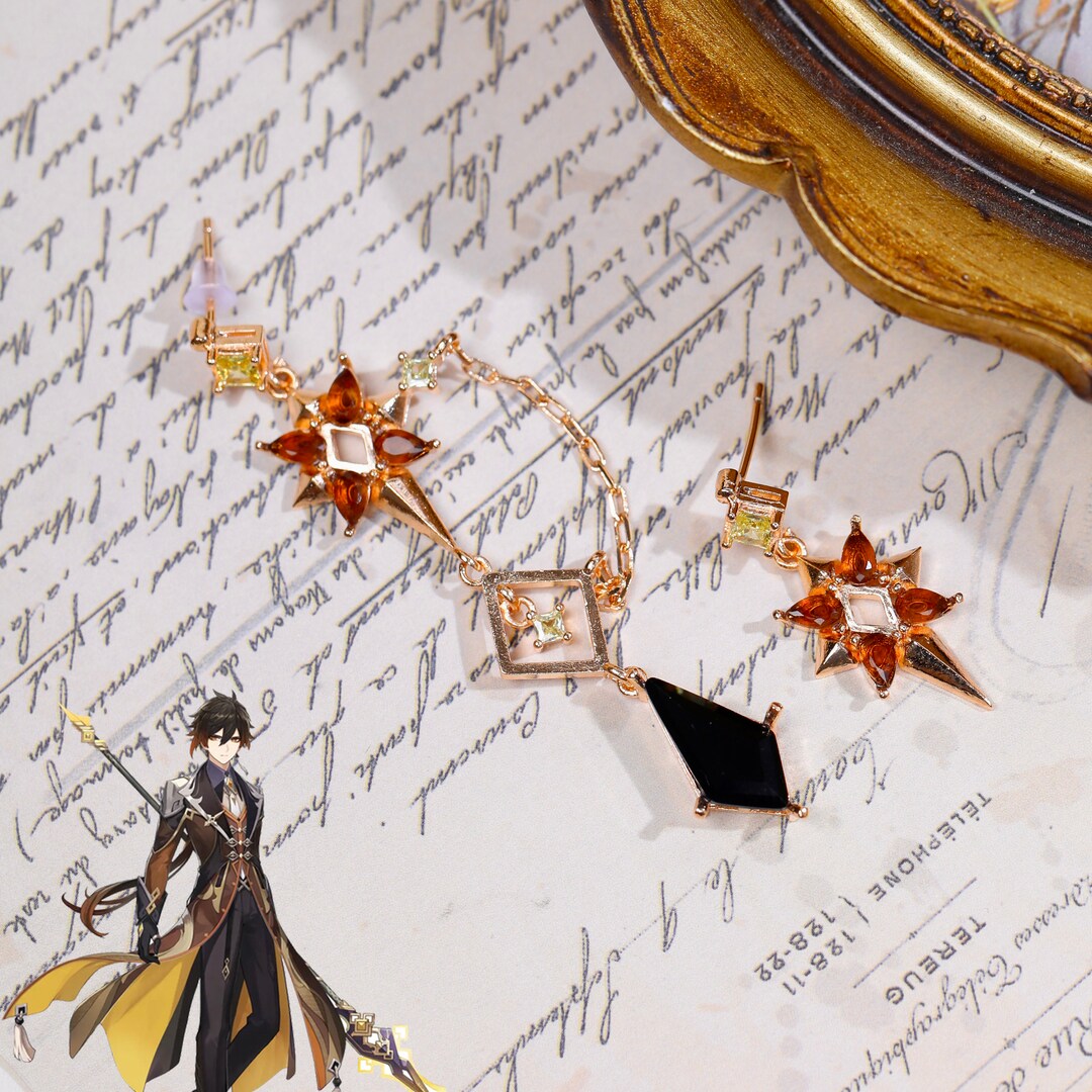 Handmade Genshin Impact Characters Earrings, Cosplay Jewelry, Genshin ...