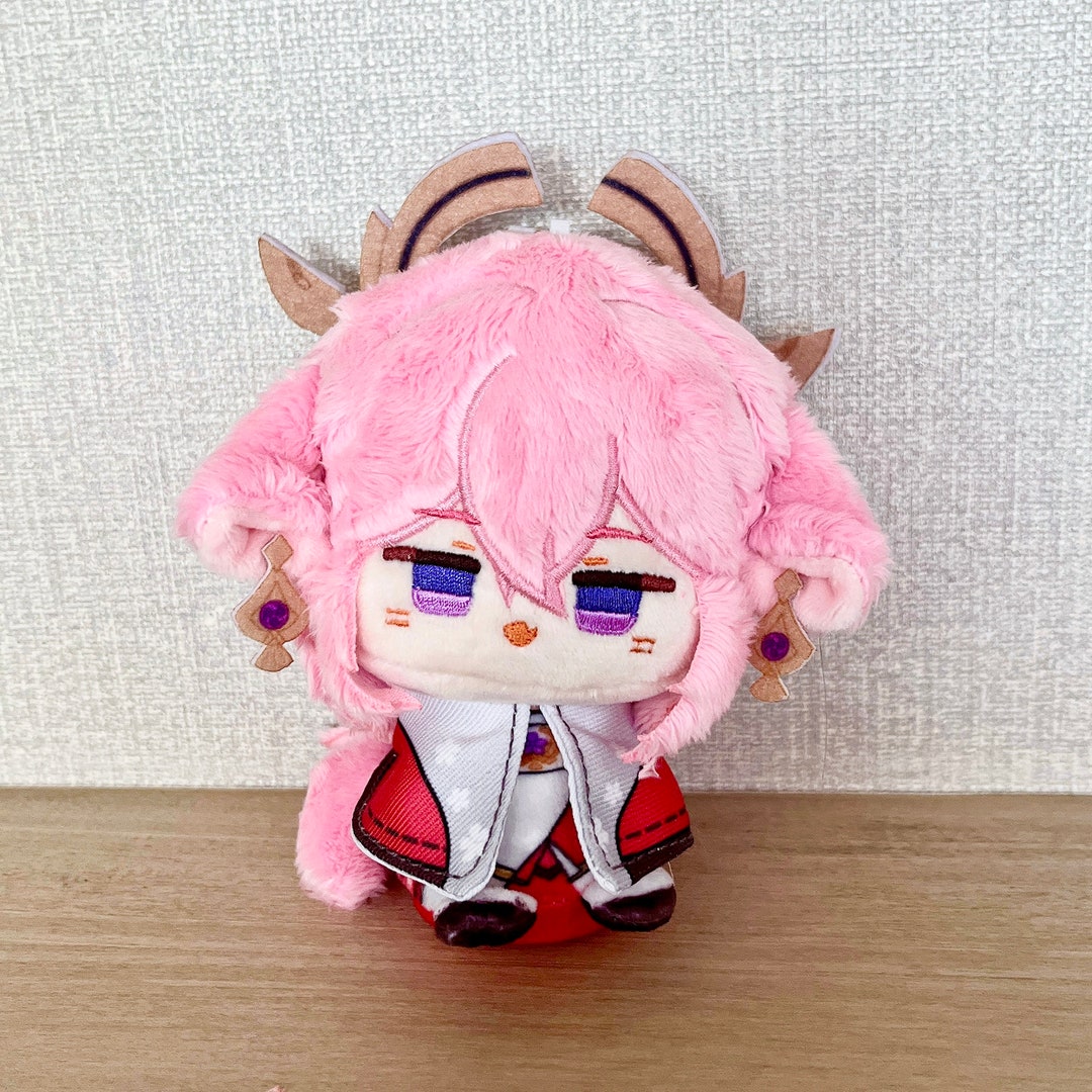 Genshin Impact Yae Miko Plushies Keychain, Handmade Genshin Yae Miko ...