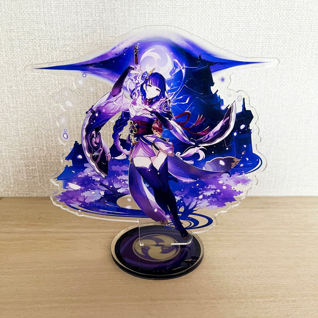 Genshin Impact Raiden Shogun Acrylic Stand, Genshin Beelzebul Action ...