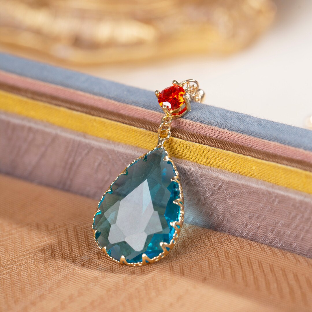 Handmade Howl's Necklace, Howl's Moving Castle Inspired Jewelry Blue ...