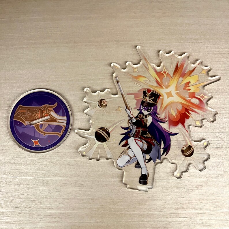 Genshin Impact Chevreuse Acrylic Stand, Genshin Chevreuse Action Figure ...