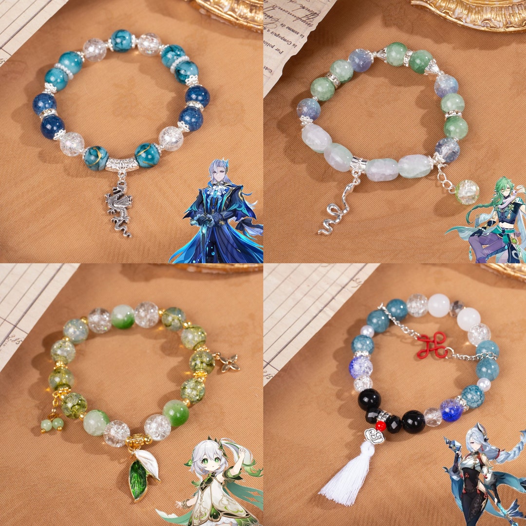 Handmade Genshin Impact Characters Bracelet, Genshin Inspired Jewelry ...