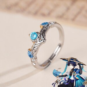 Handmade Genshin Impact Rings, Genshin Inspired Jewelry Adjustable Ring, Genshin Gift, Wanderer ...