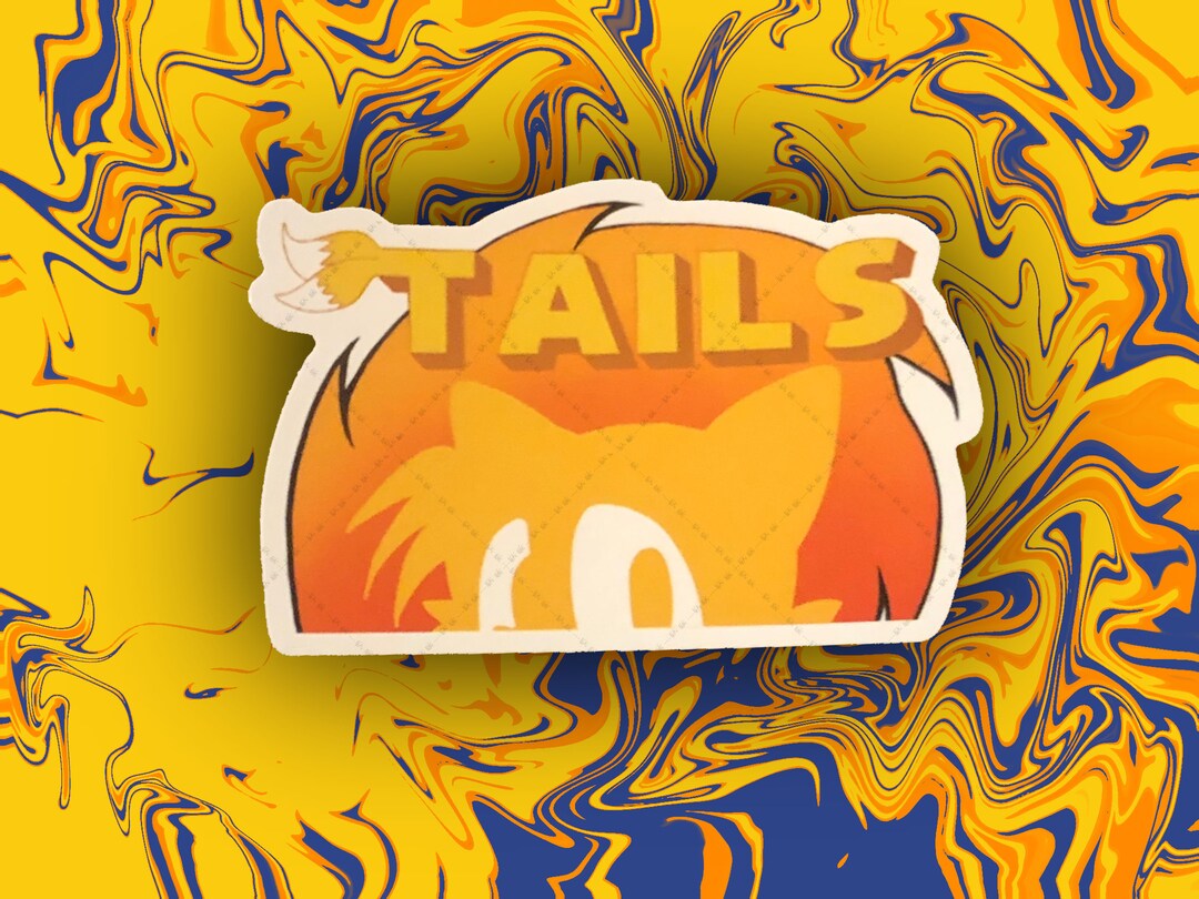 Sticker | "tails the Fox Peeker" | Retro Gaming | Decal for Phone ...