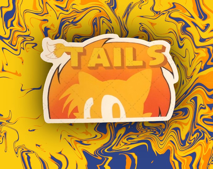 Sticker | "tails the Fox Peeker" | Retro Gaming | Decal for Phone ...