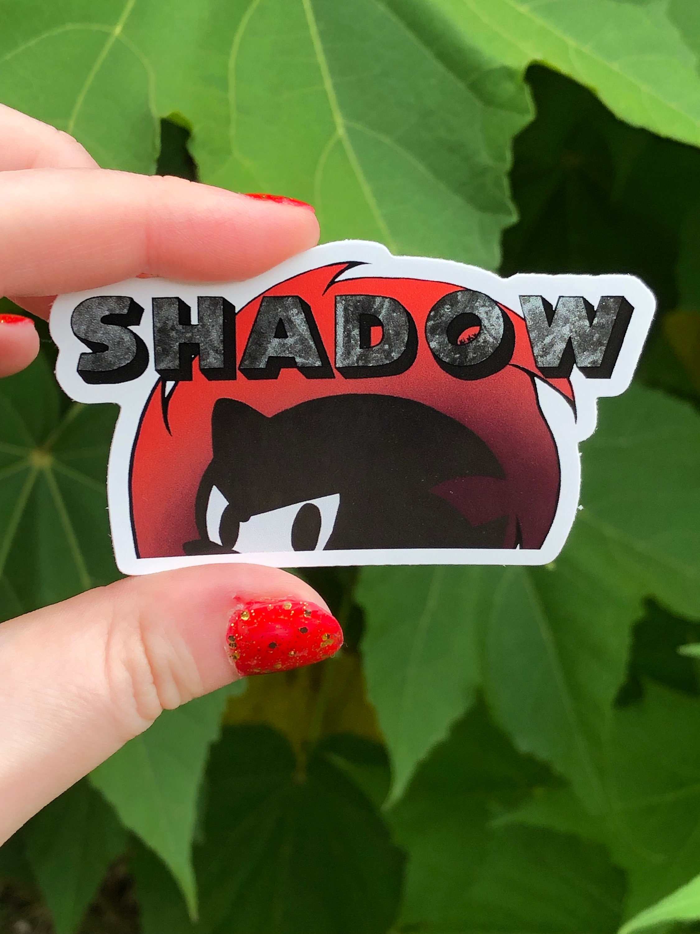 Sticker | "shadow the Hedgehog Peeker" | Retro Gaming | Decal for Phone ...