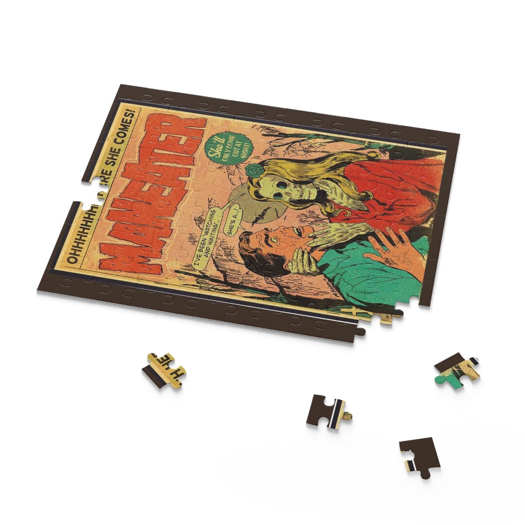 Maneater Comic-style Poster Jigsaw Puzzle 120 252 - Etsy