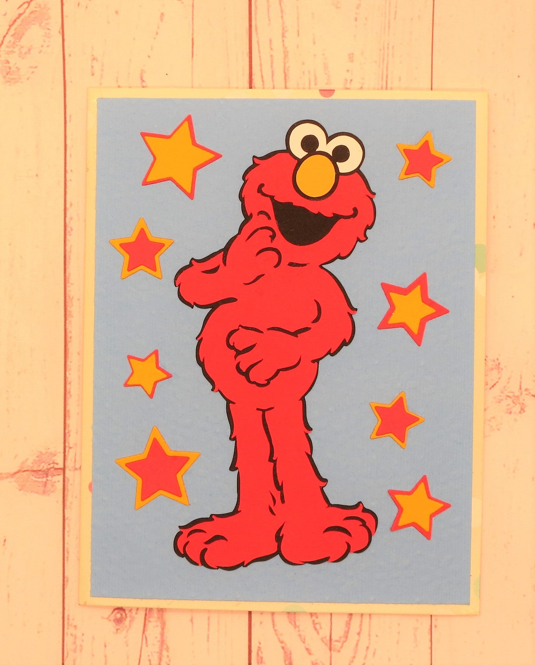 Elmo Sesame Street Birthday Card Greeting Card Card Holiday Blank - Etsy