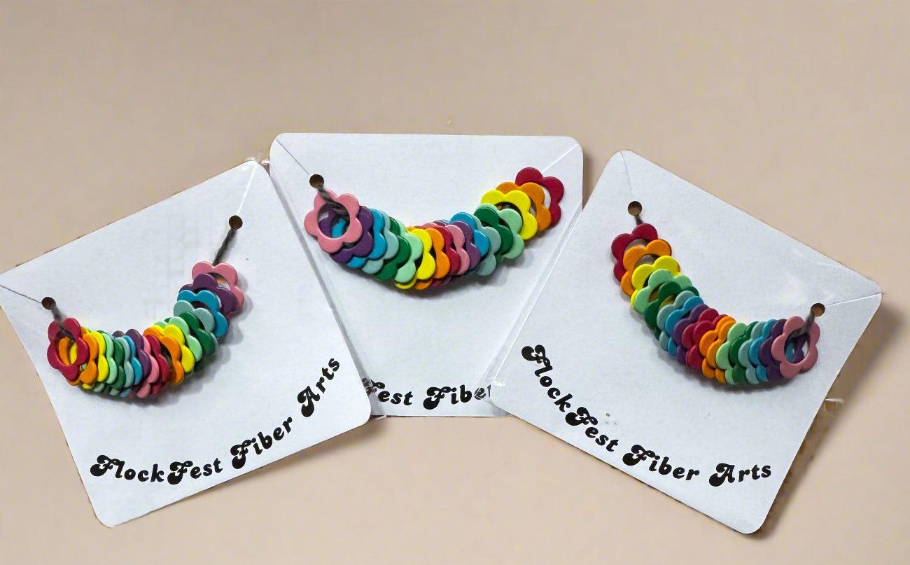 Flower Stitch Markers - Etsy