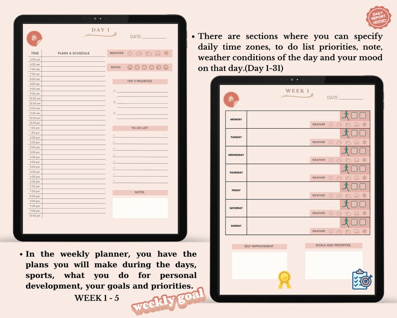 Goodnotes Planner/undated Digital Planner/printiable Planner/ipad ...