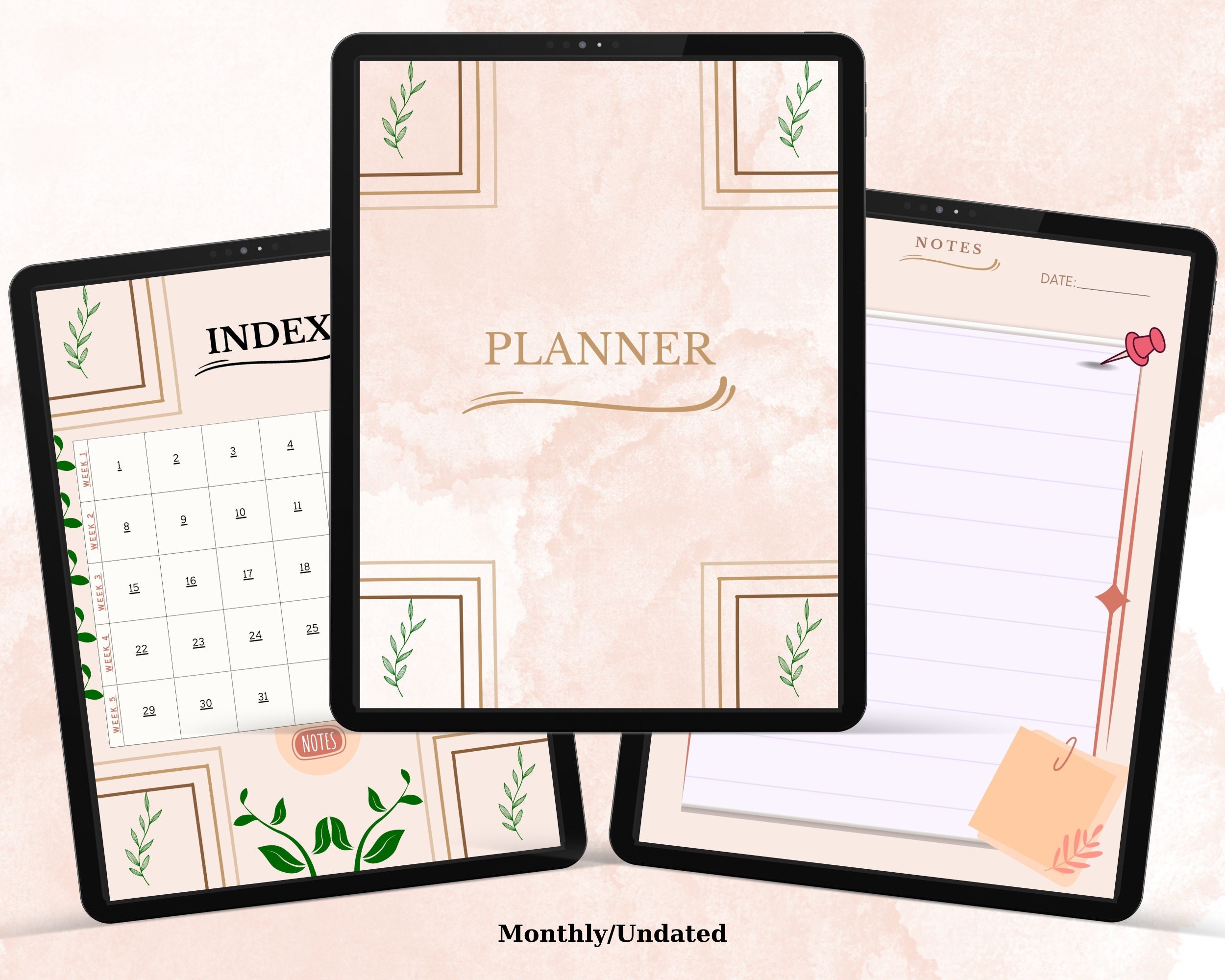 Goodnotes Planner/undated Digital Planner/printiable Planner/ipad ...