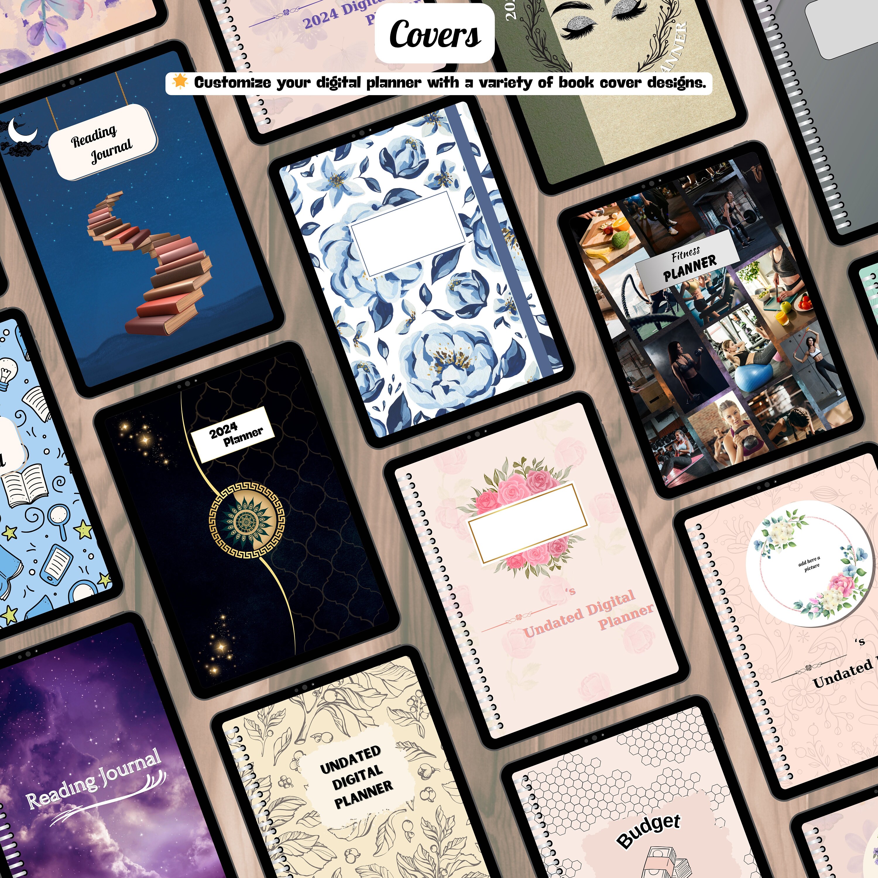 Whole Shop Bundle,2024 Digital Planner,undated Planner,digital Reading ...