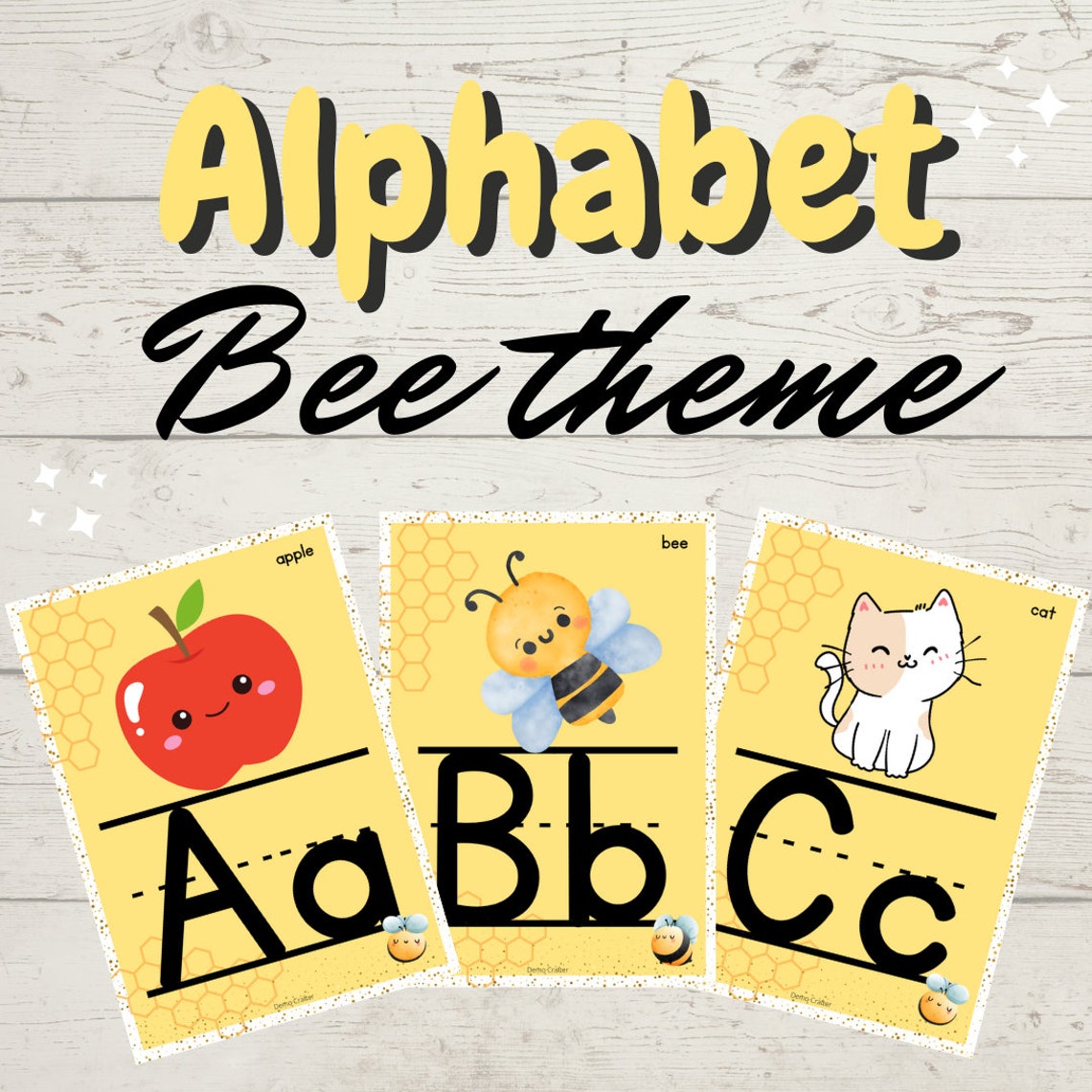 Alphabet Posters / Bee Classroom Decor - Etsy