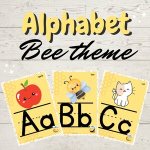 Alphabet Posters / Bee Classroom Decor - Etsy
