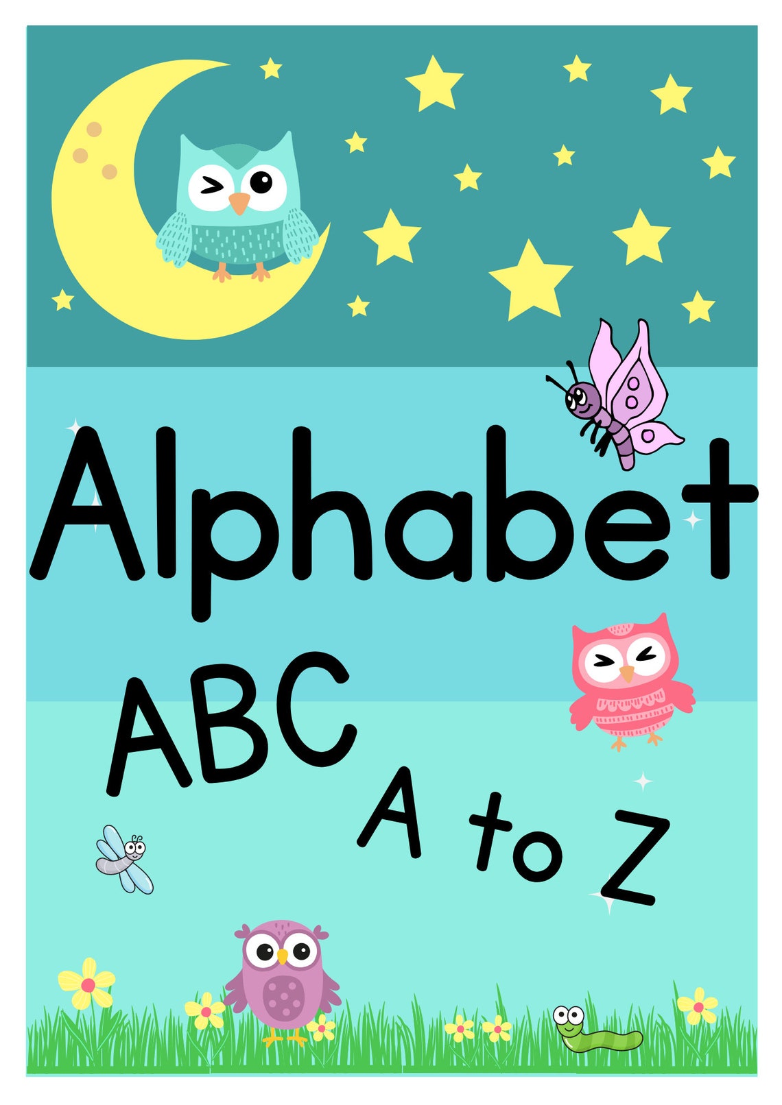 Alphabet Posters / Owl Classroom Decor - Etsy