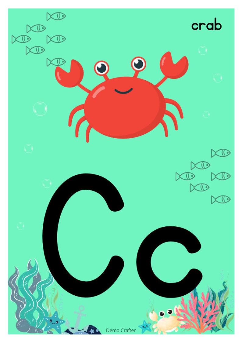 Ocean Alphabet Posters / Sea Classroom Décor Printables - Etsy