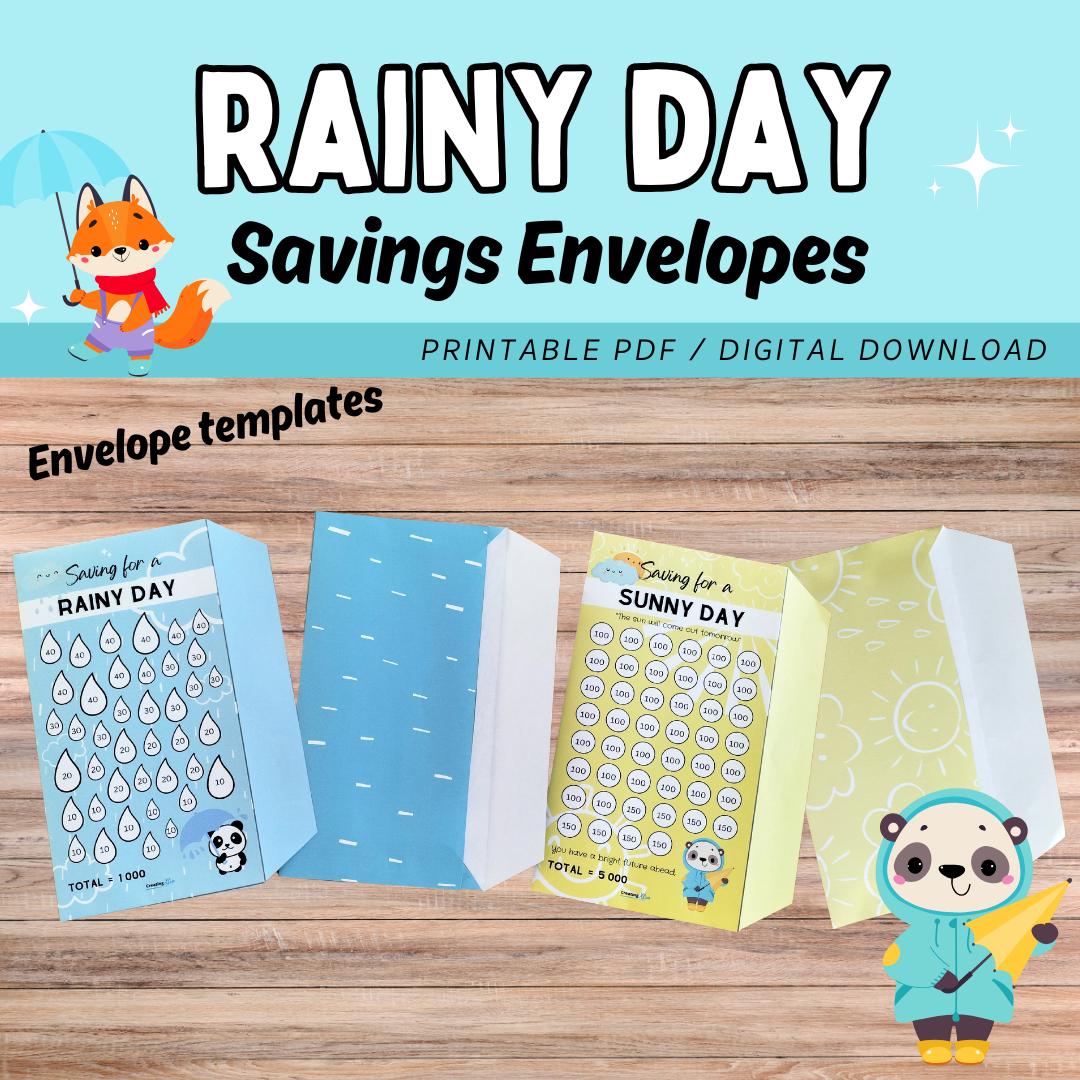 Savings Challenge Envelopes: Emergency Fund Templates (digital Download ...