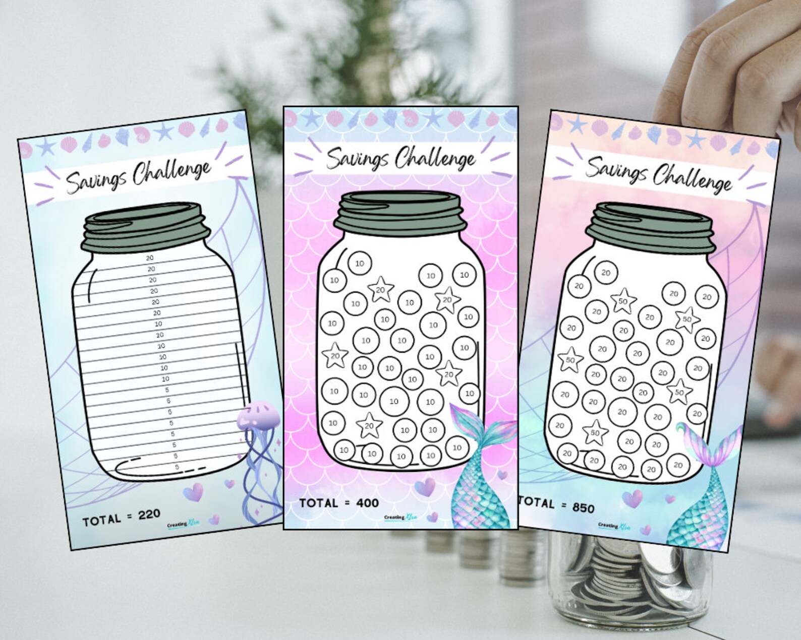 Savings Challenge A6 Bundle Digital Download Set - Etsy