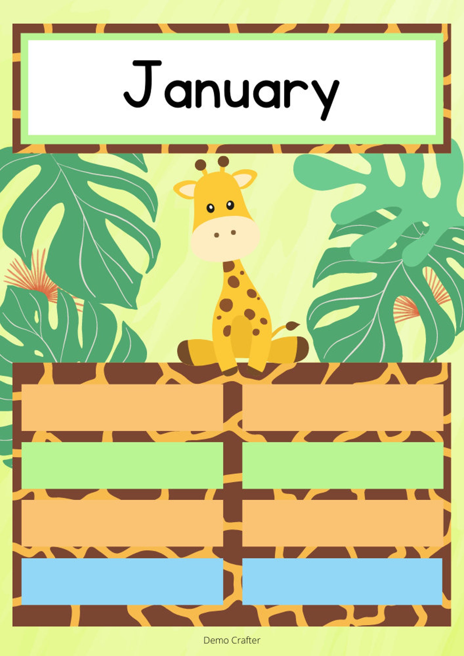Giraffe Classroom Decor - Etsy