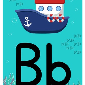 Ocean Alphabet Posters / Sea Classroom Décor Printables - Etsy