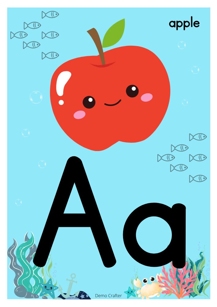 Ocean Alphabet Posters / Sea Classroom Décor Printables - Etsy