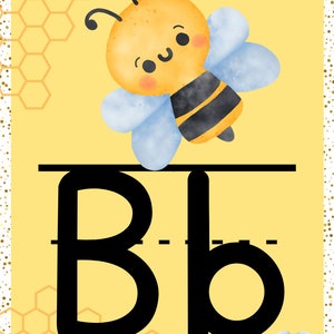 Alphabet Posters / Bee Classroom Decor - Etsy
