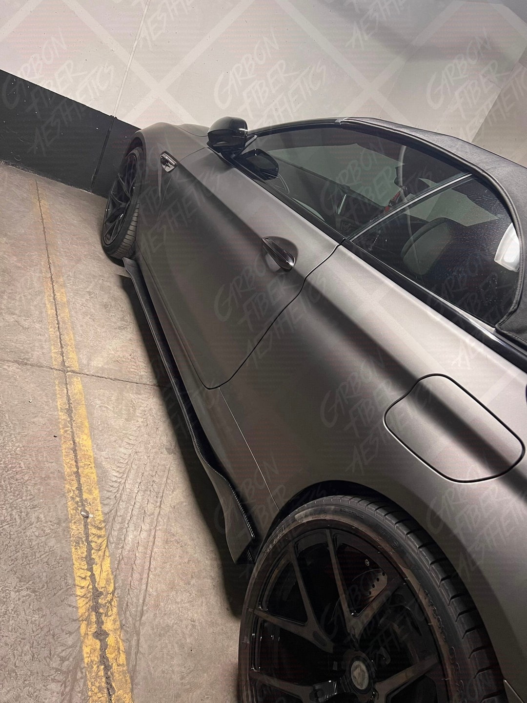 BMW F06 F12 F13 M6 Carbon Fiber Side Skirts Extensions V2 - Etsy