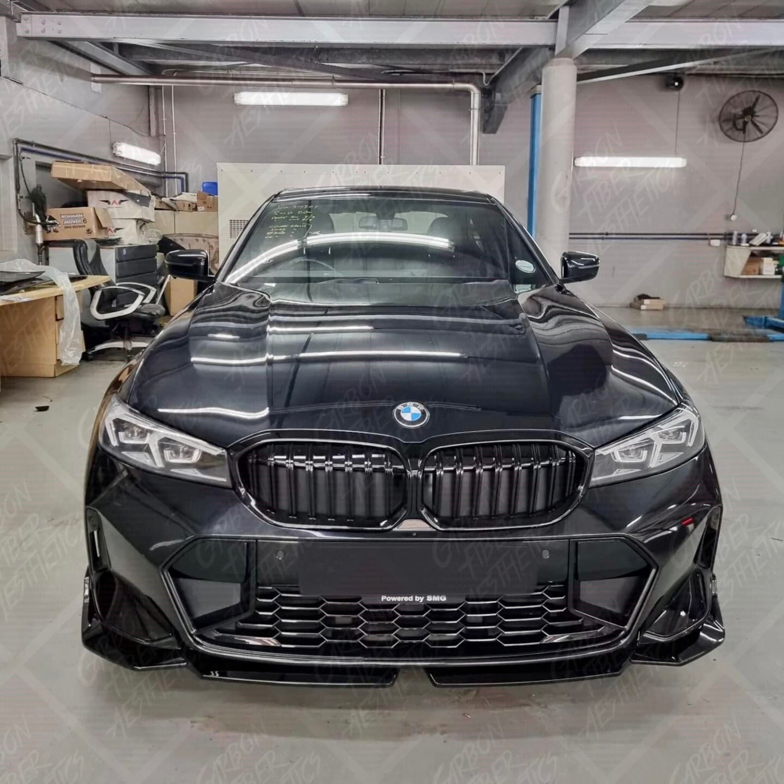 BMW G20 3 Series M340 330 M Performance Style Gloss Black Front Lip ...