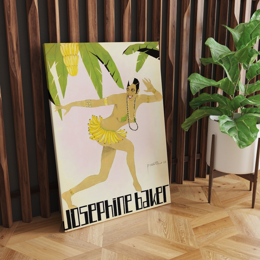 Josephine Baker Banana Skirt Vintage Celebrity Poster, Poster Paper or ...