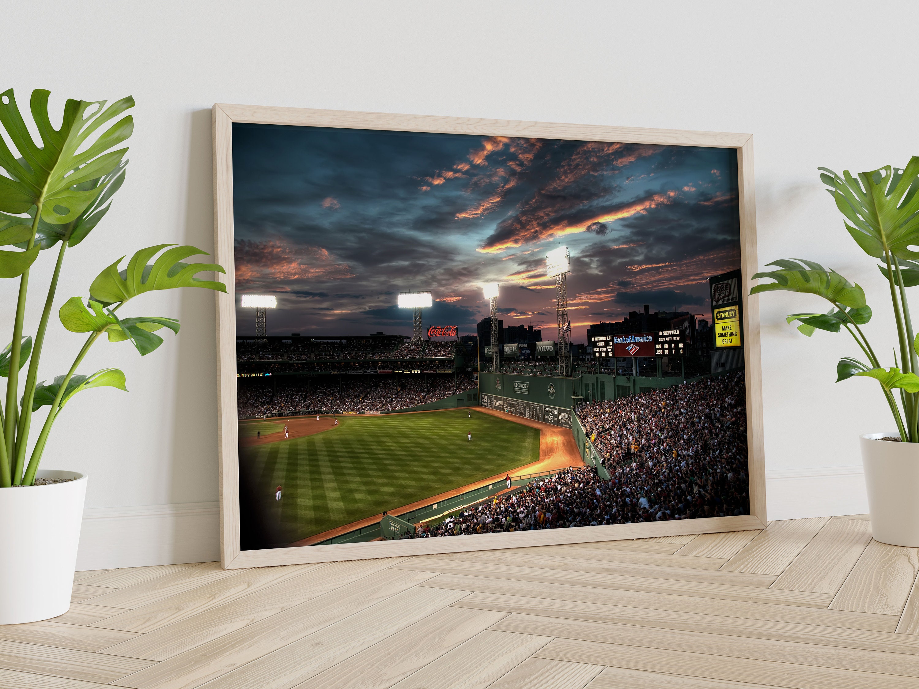 Fenway Park Boston Massachusetts Canvas Wall Art Design, Home & Office ...