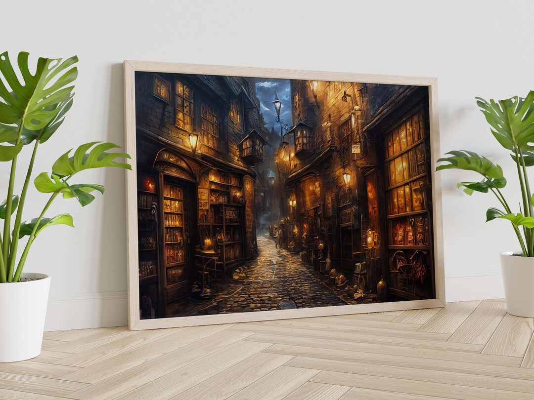 Fantasy Alley Art Fantasy Alley Fantasy Alley Painting MMO - Etsy