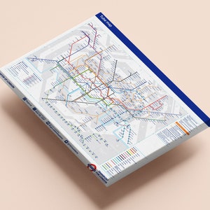 London Underground Tube Map Large Poster Art Print Home & - Etsy