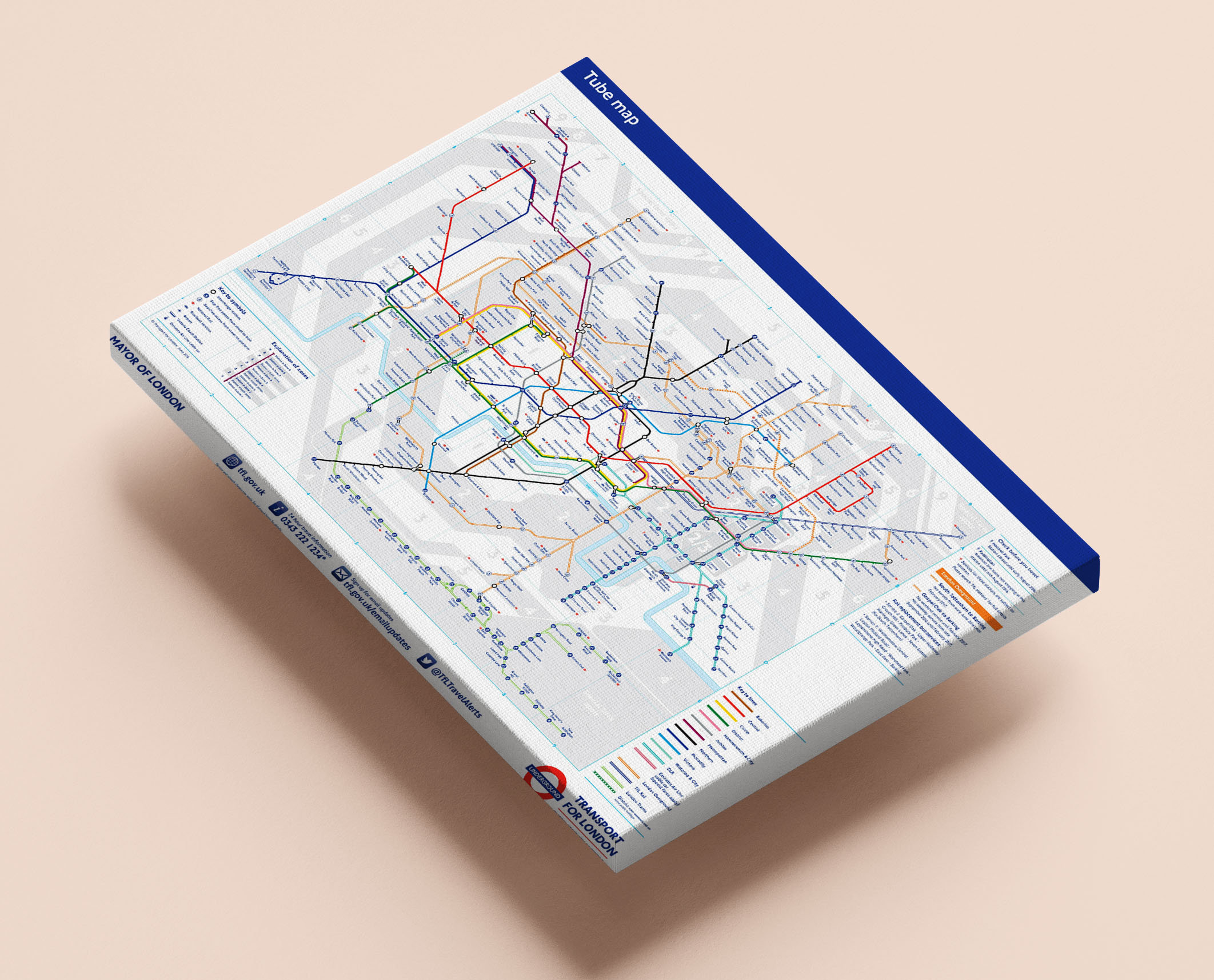 London Underground Tube Map Large Poster Art Print Home & - Etsy