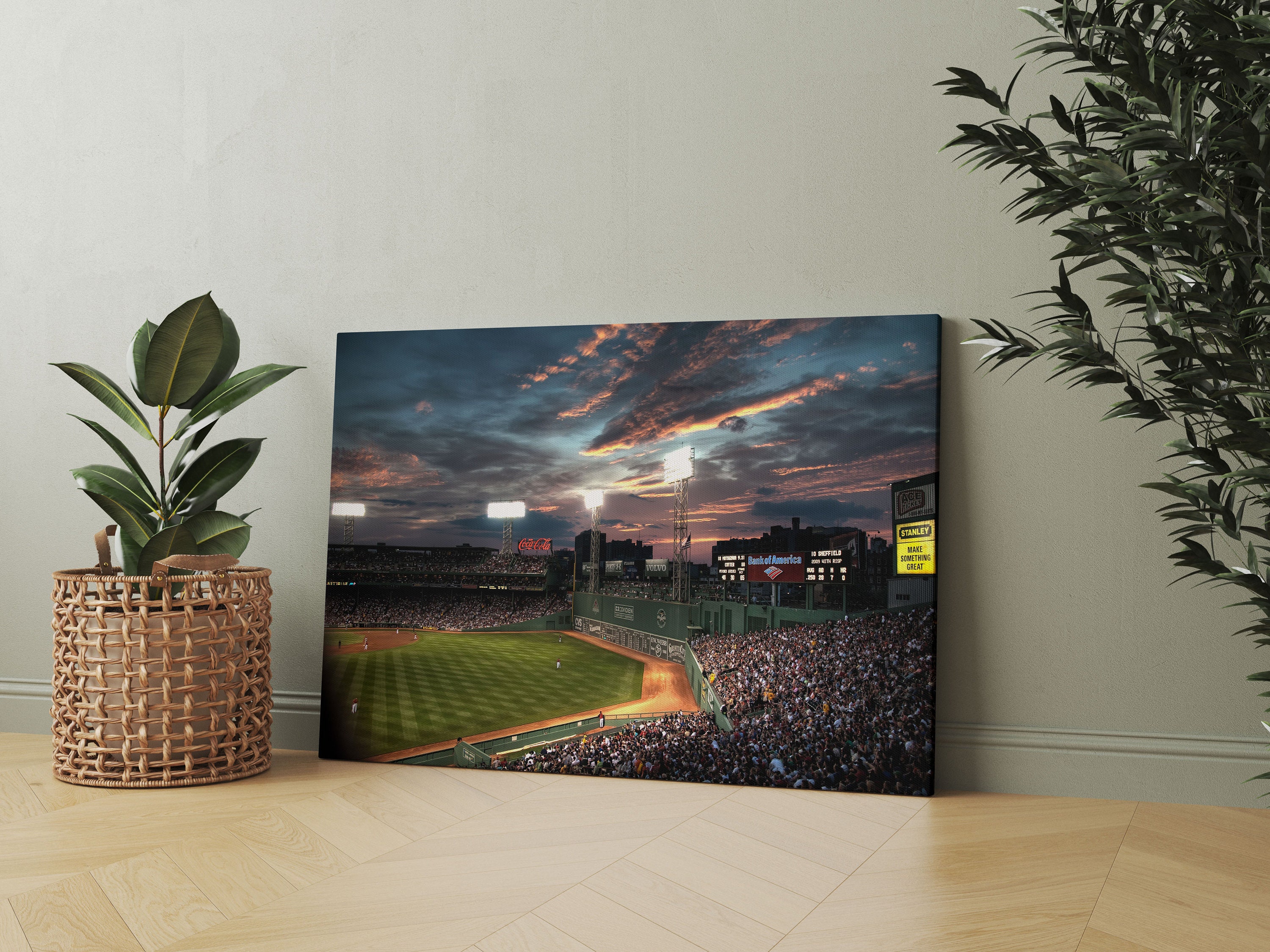 Fenway Park Boston Massachusetts Canvas Wall Art Design, Home & Office ...