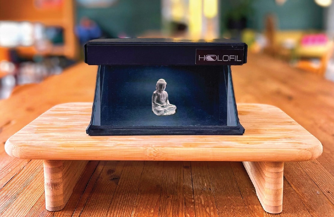 HOLOFIL Cardboard 3D Hologram Mobile Display: DIY Kit With Bluetooth ...