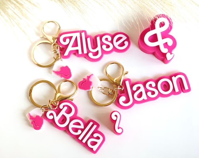 Backpack Tags, Kids Keychains, Acrylic Keychain, Name Tag, Kids Luggage ...