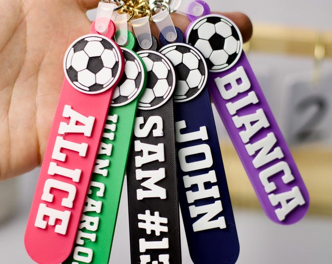 Personalized Soccer Keychain, Soccer Gift, Team Gift, Girl's Boy's ...