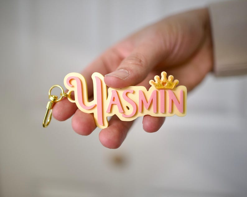 Personalized Princess Name Keychain: Biodegradable Party Favor ...