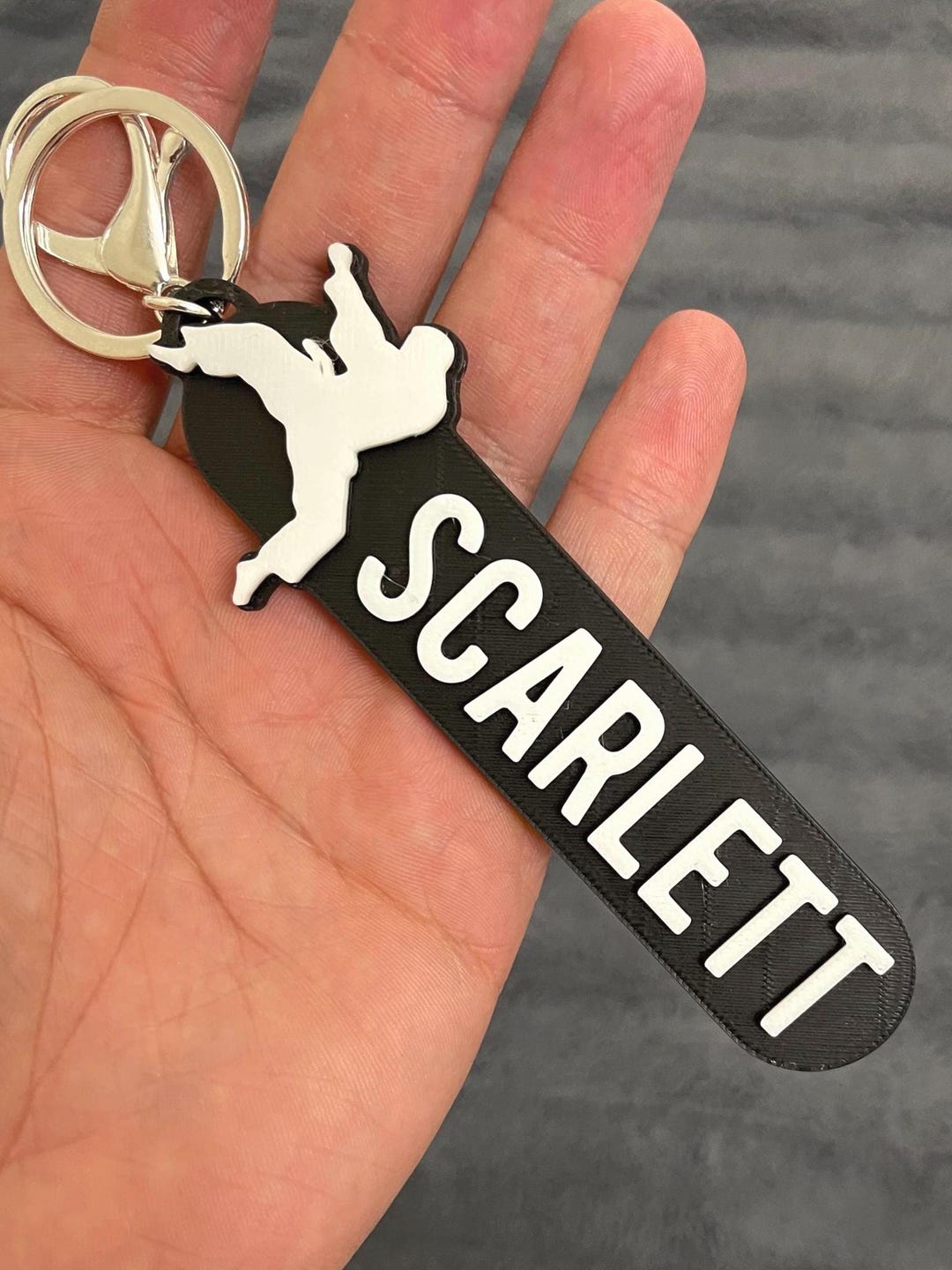 Custom Judo Keychain: 3D Printed Personalized Name Tag - Etsy