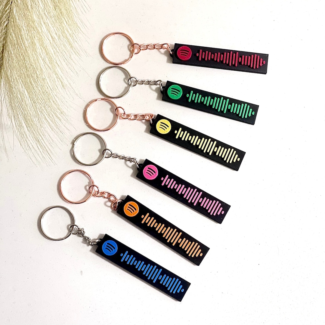 Personalized Song Code Keychain – Custom Music Gift - Etsy