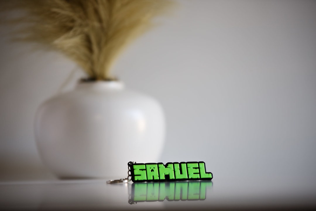 Mine Game Personalized Keychain MC Keyring Craft Bag Charm Lunchbox Tag ...