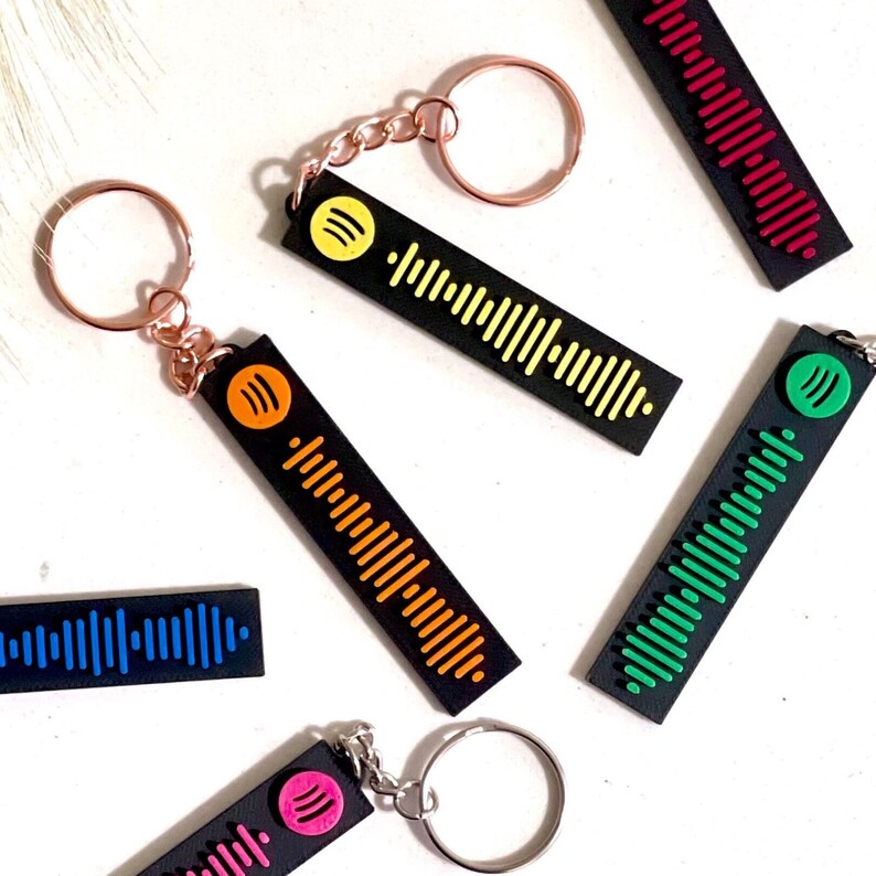 Personalized Song Code Keychain – Custom Music Gift - Etsy