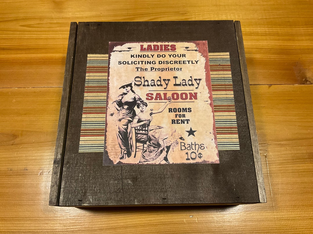 Shady Lady Salon Rough Cut Solid Wood Custom Cigar Storage and - Etsy