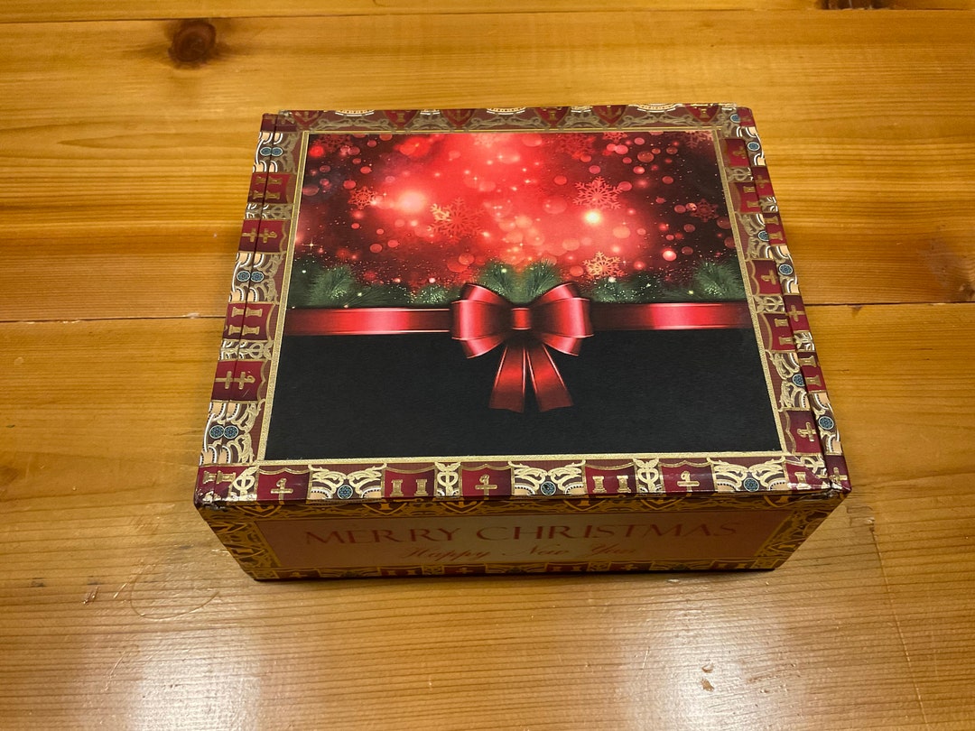 A Custom Pressboard Full Color Cigar Christmas Keepsake Box - Etsy
