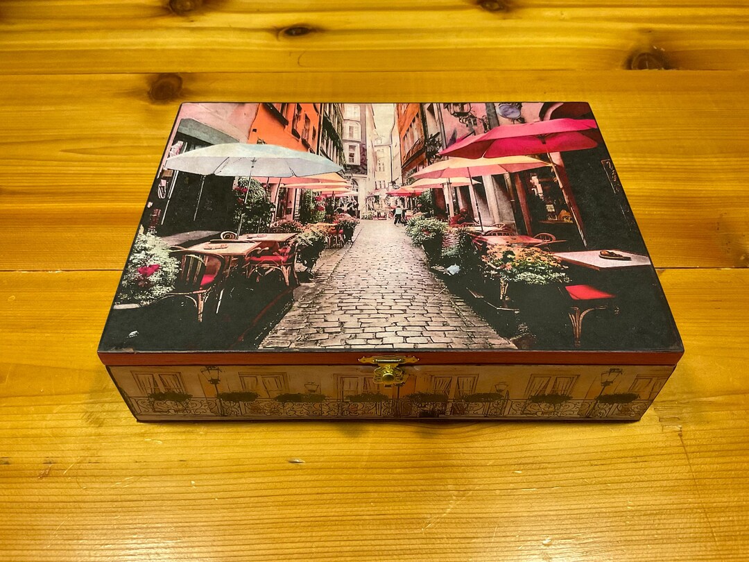 Paris Cafe Decor Box, Keepsake, Decorative Storage Box - Etsy