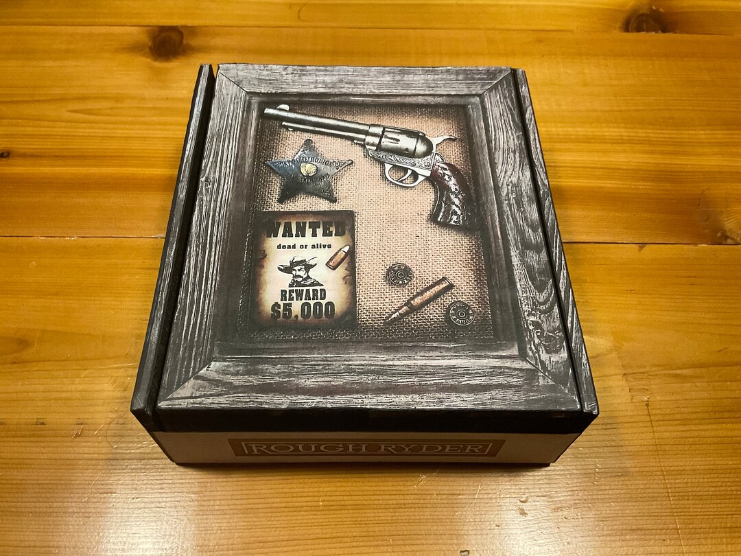 It’s Western Time,custom Wood Cigar,stash,memory,keepsake,display ...
