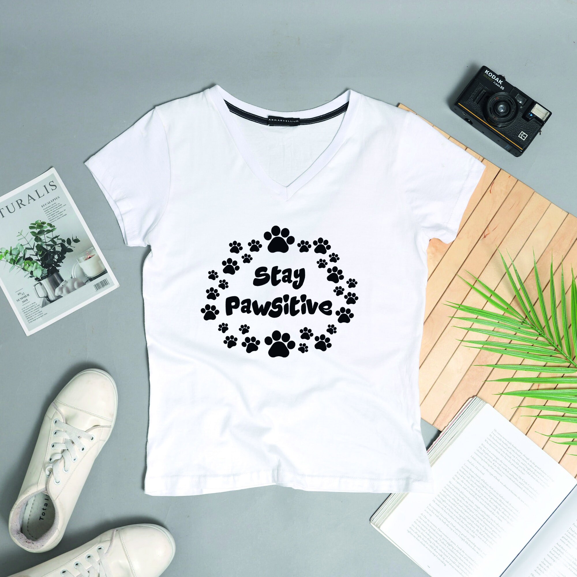 Stay Pawsitive SVG , Paw Cut File , Clip Art - Instant Digital Download ...